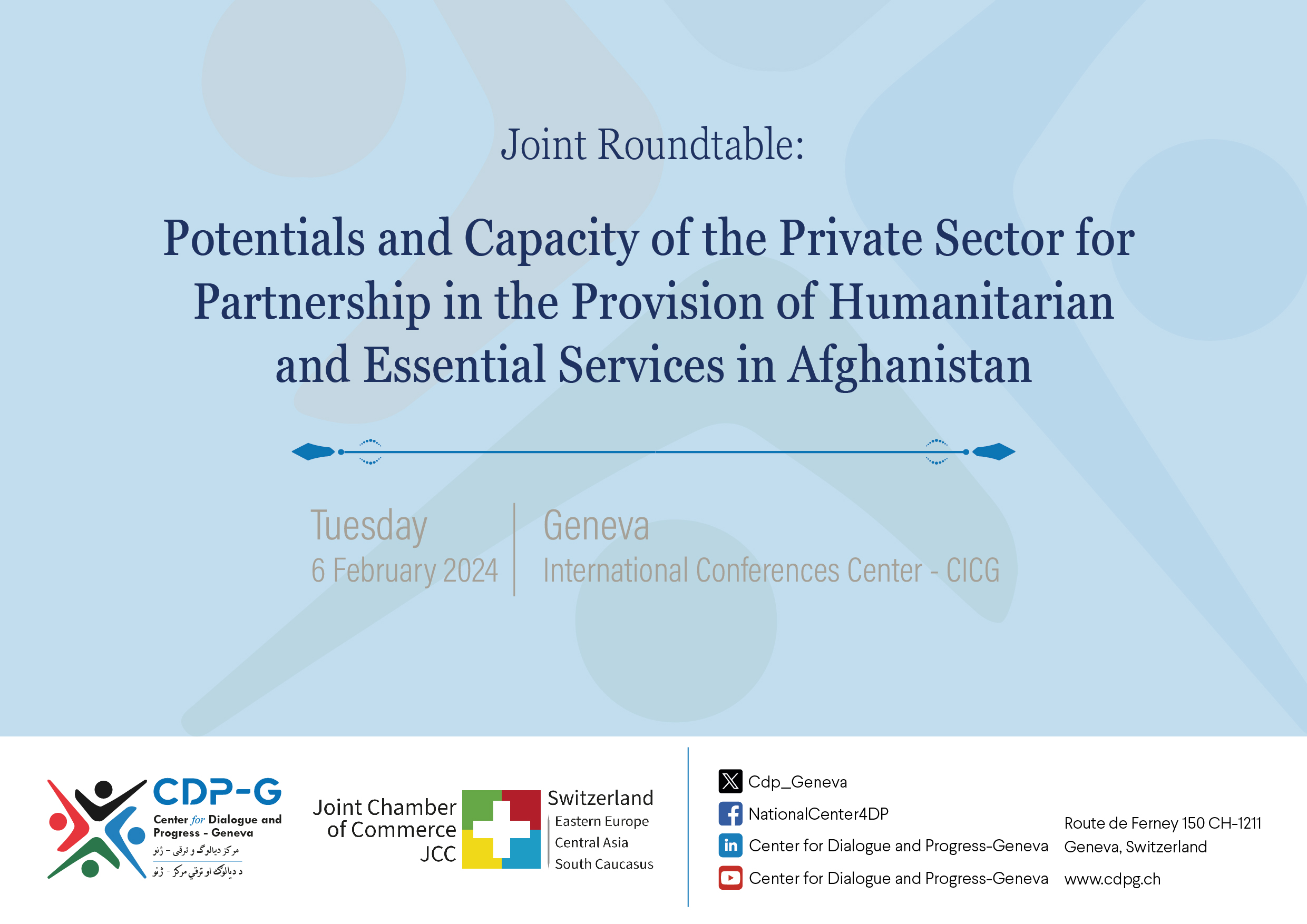 Joint Roundtable: Potentials & Capacity of the Private Sector for ...